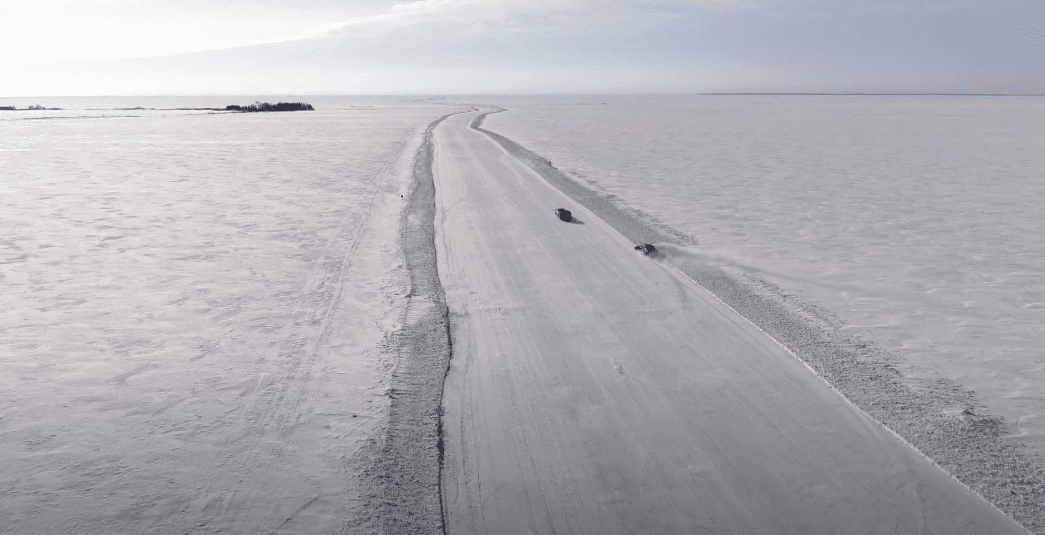 Cut Off From U.S.-Minnesota Town Plows 22-Mile Ice Road | Unofficial ...