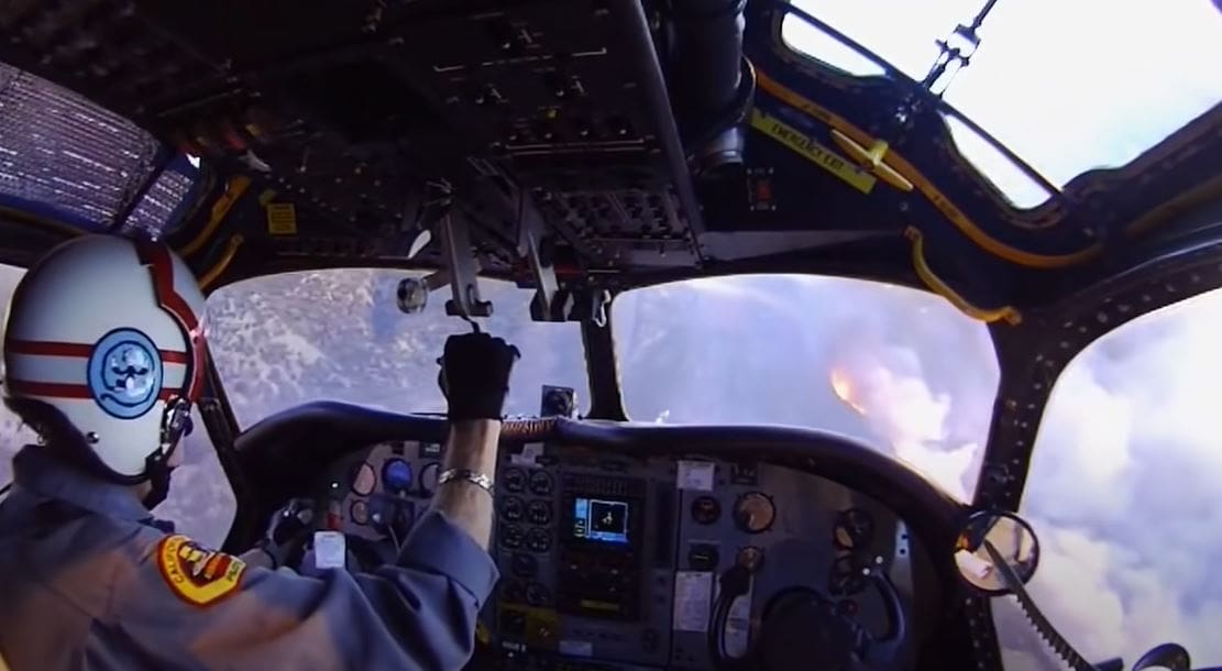 WATCH: Cockpit View From Firefighting Airplane