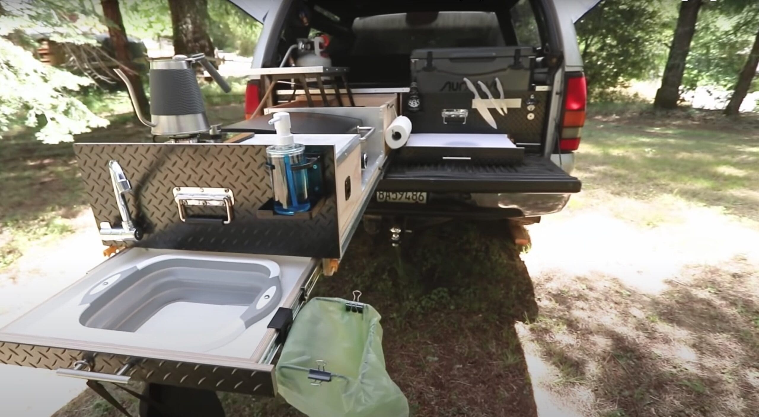 Master Woodworker Builds Ultimate Pickup Truck Slide Out Kitchen