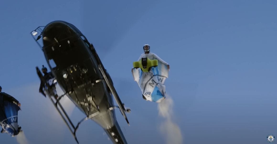 World’s First Electric Wingsuit