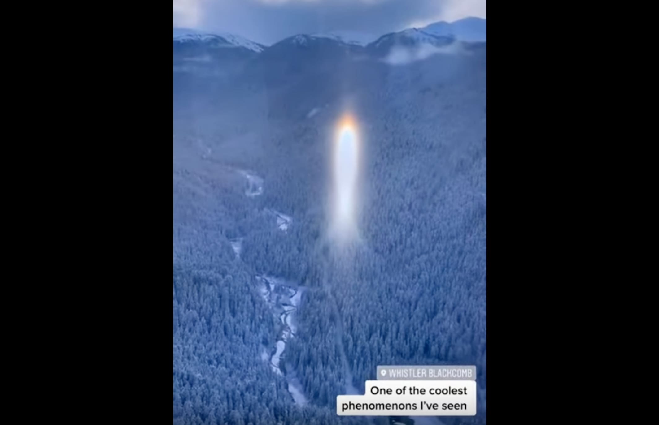 VIDEO: Parhelion AKA Sun Dog Spotted In Whistler Blackcomb