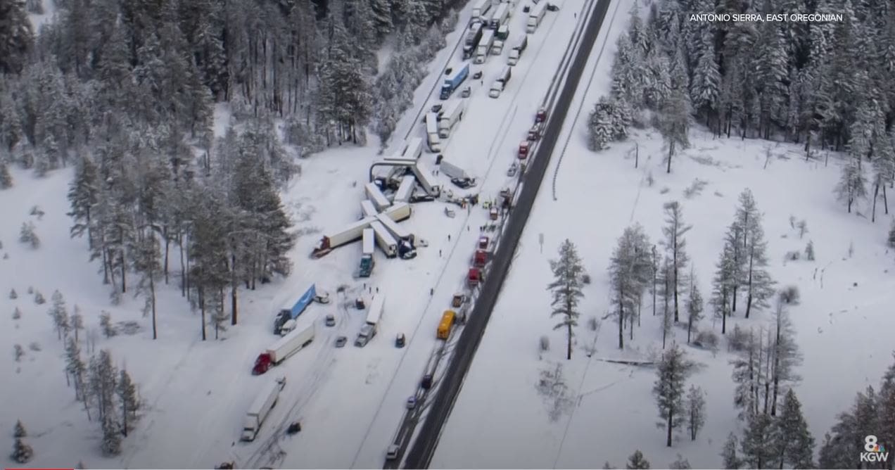 Video Shows Aftermath of Insane 170-Vehicle Pile Up