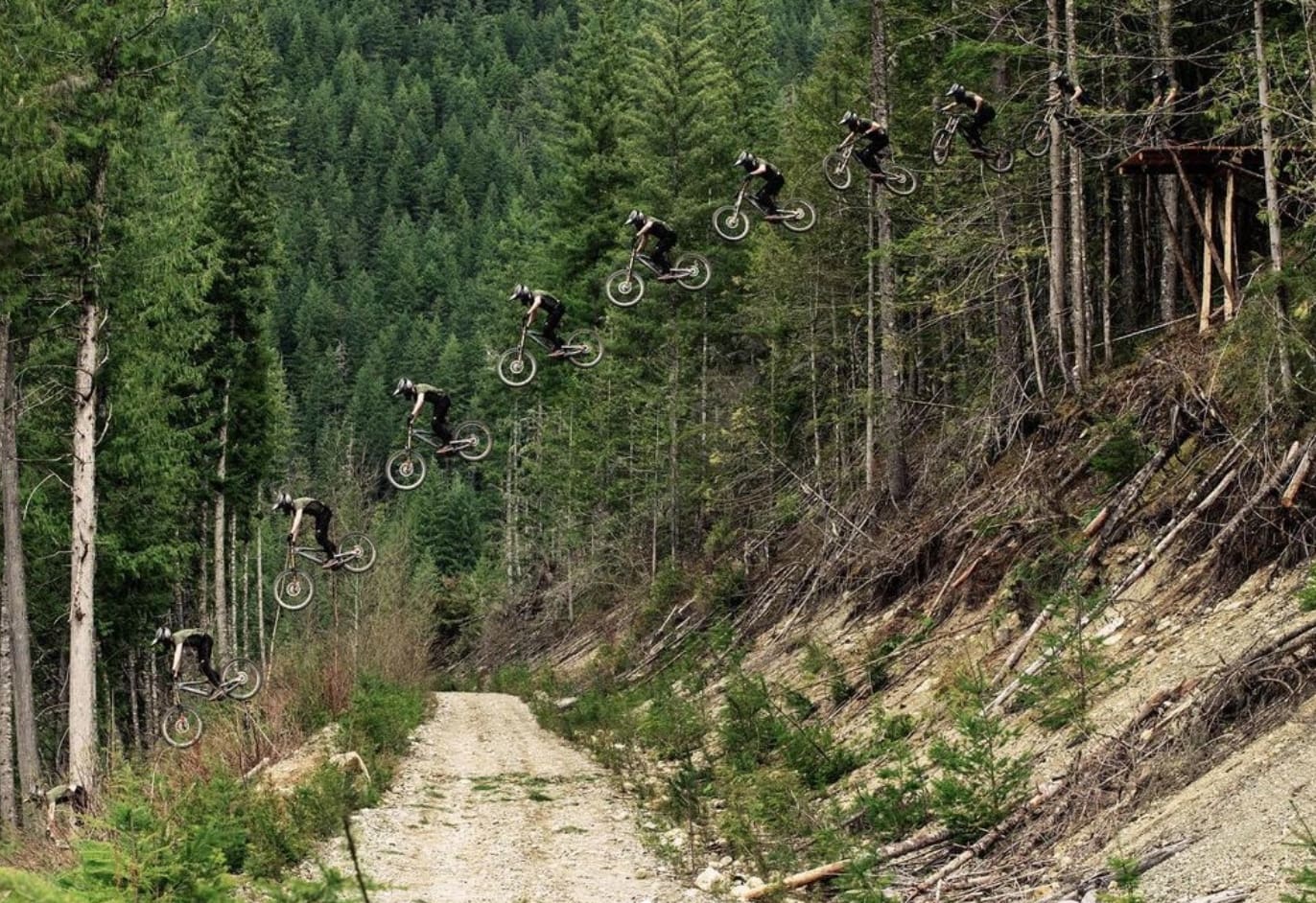 VIDEO: BC Mountain Biker Goes Huge Over Road Gap On Specially Built Takeoff