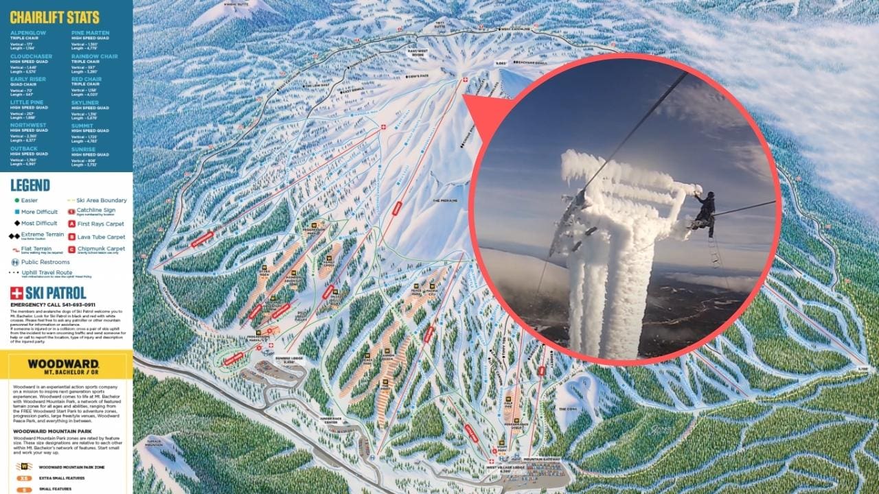 WATCH: How Lift Mechanics De-Ice Summit Lift At Mt. Bachelor