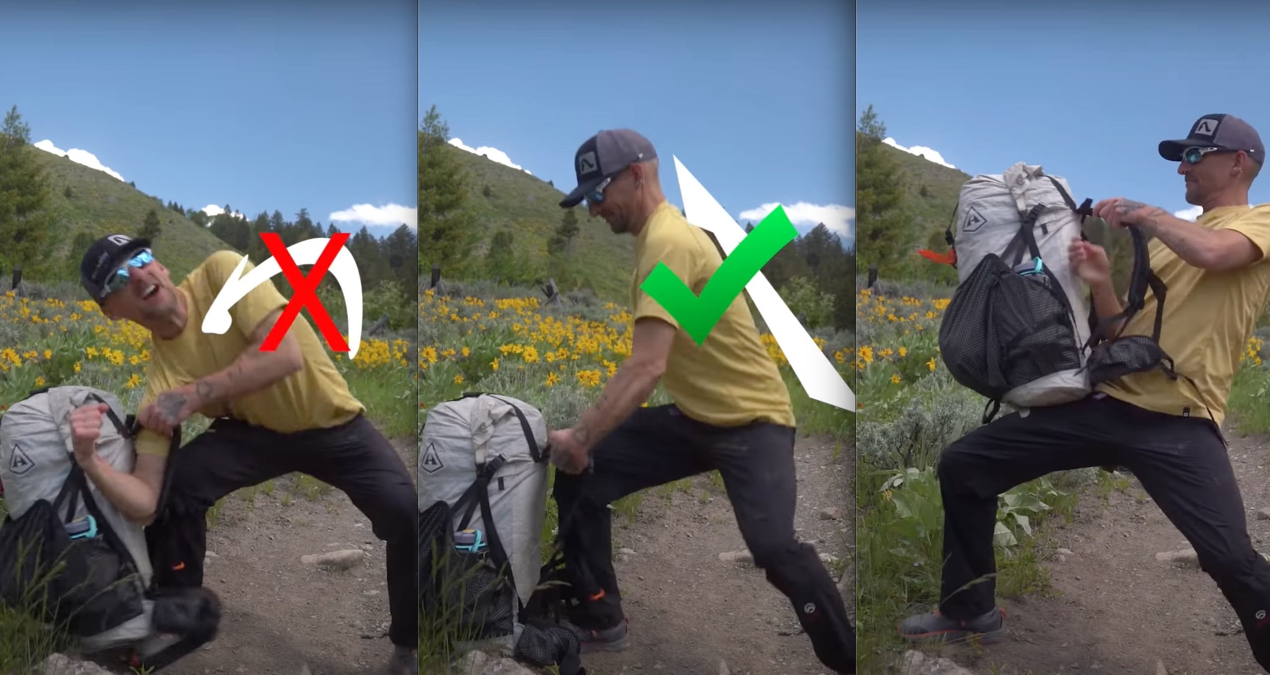 Simple Trick For Picking Up Heavy Hiking Backpacks