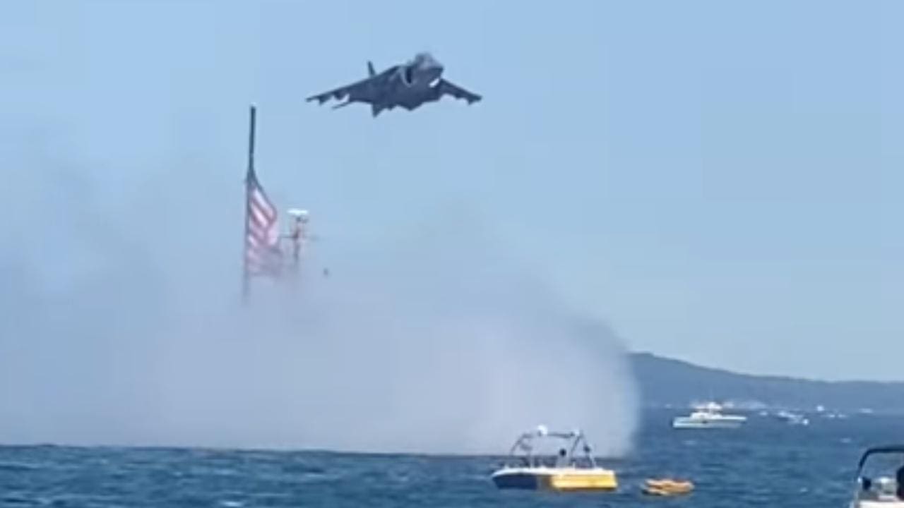 VTOL Pilot Shows Off For Boaters (Watch)