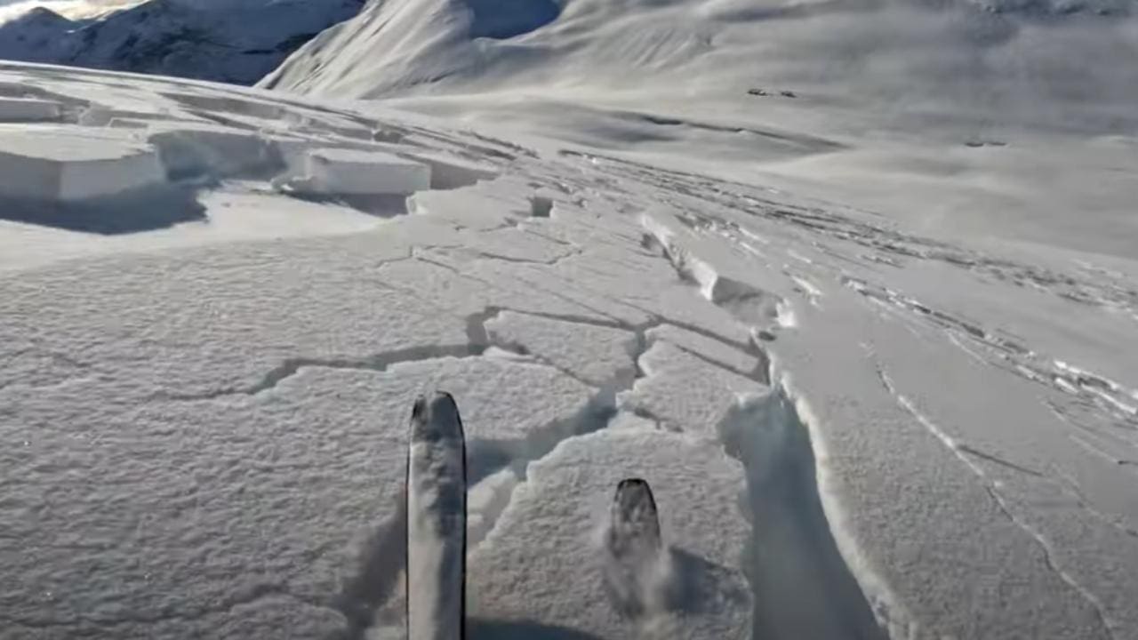 POV: Triggering Huge Avalanche While Skiing