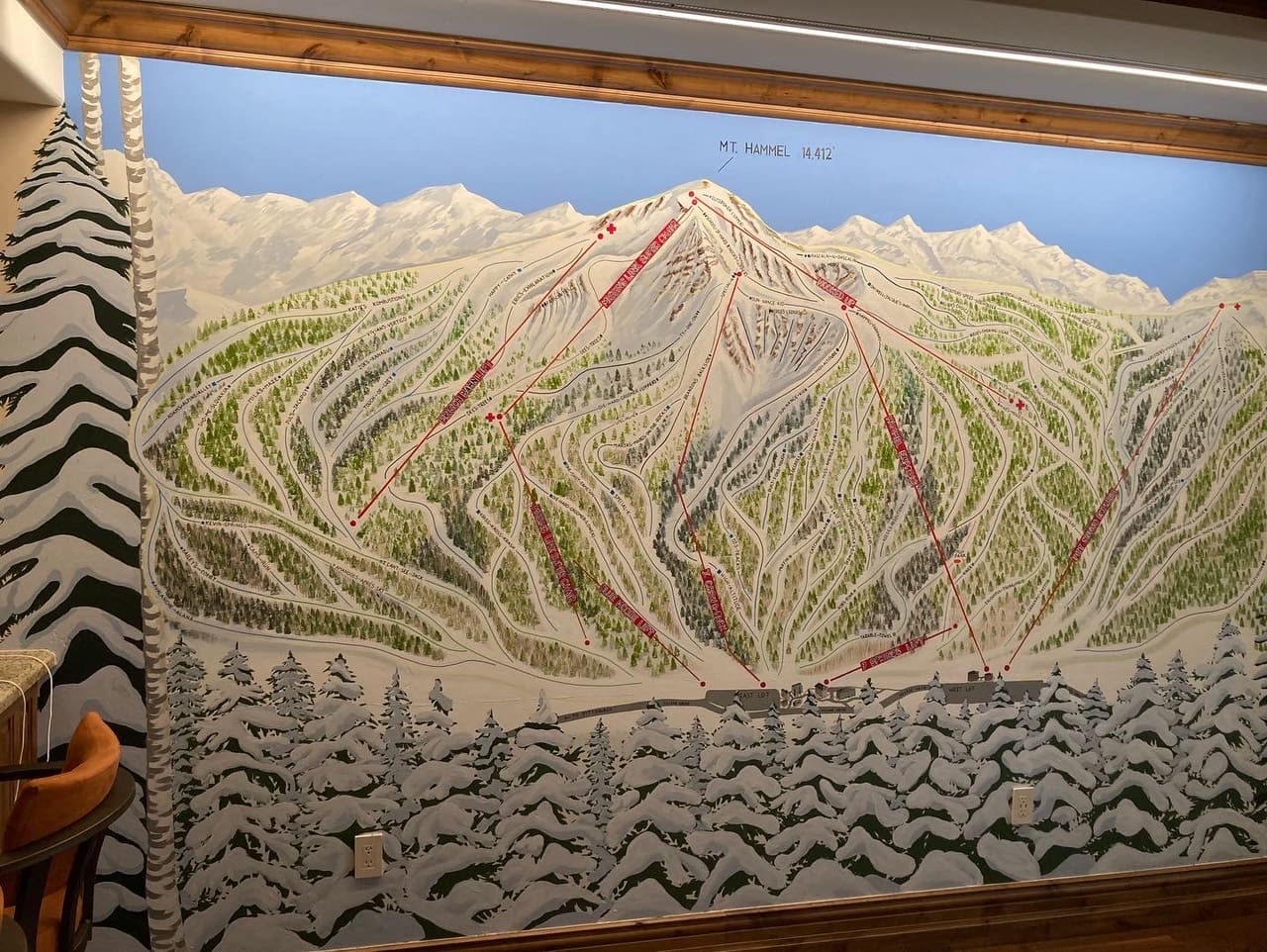 Colorado Artist Creates Trail Map Mural For Her Family