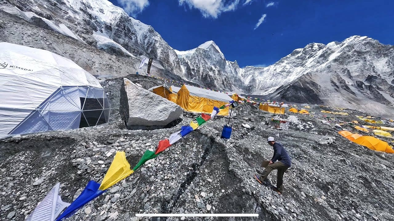 WATCH: Stunning Drone Footage Of Mt. Everest Base Camp