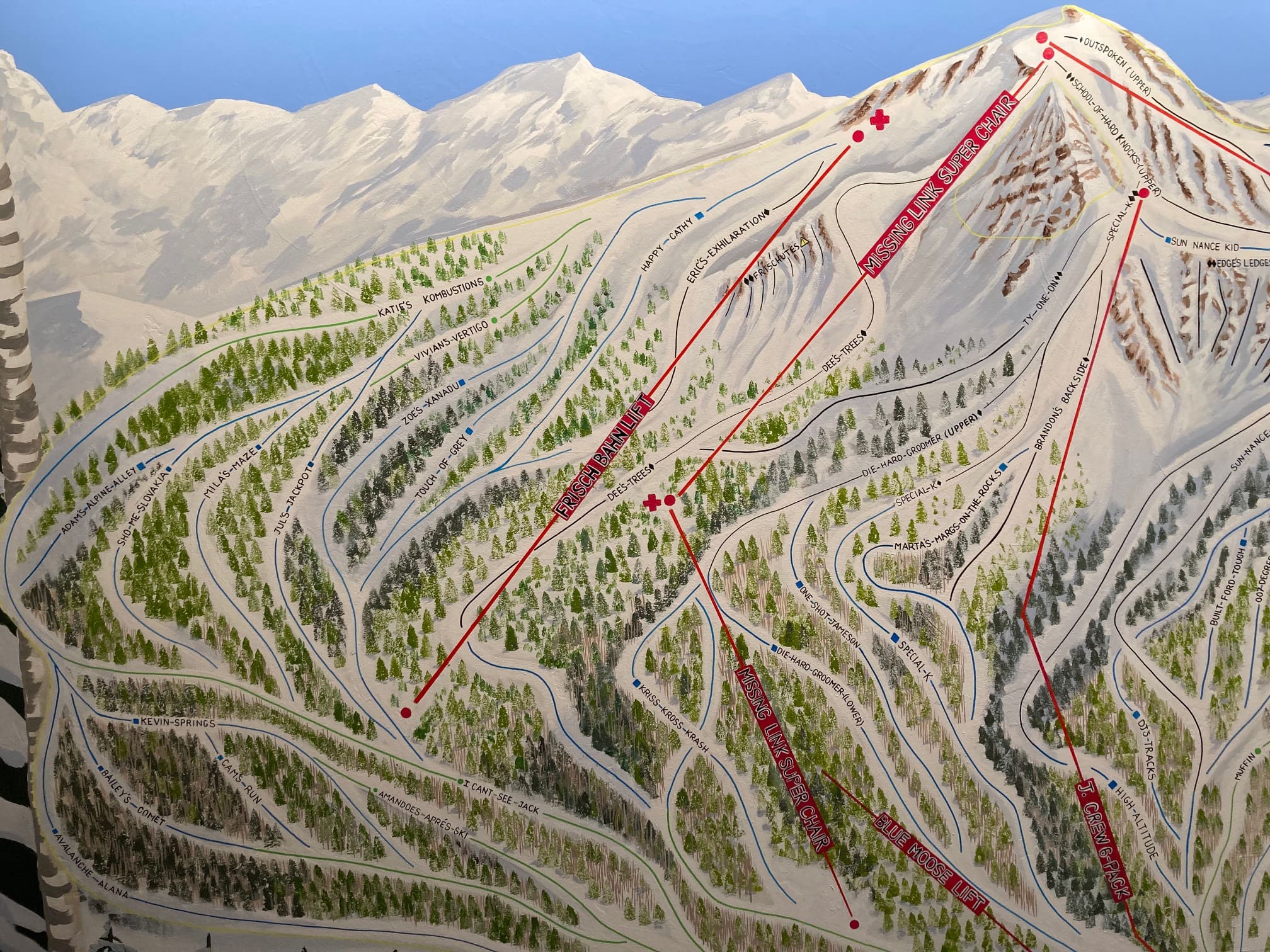 Colorado Artist Creates Trail Map Mural For Her Family