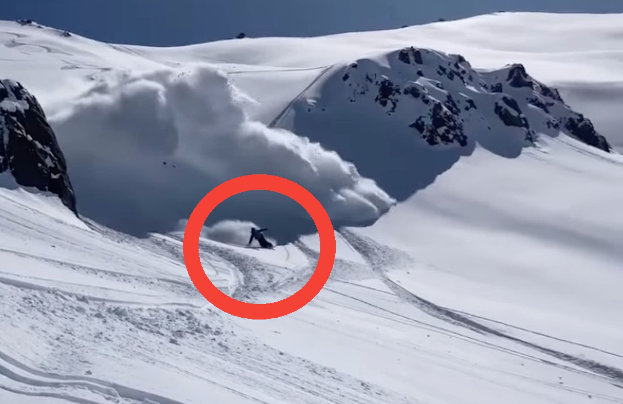 VIDEO: Snowboarder Outruns Avalanche In Chile
