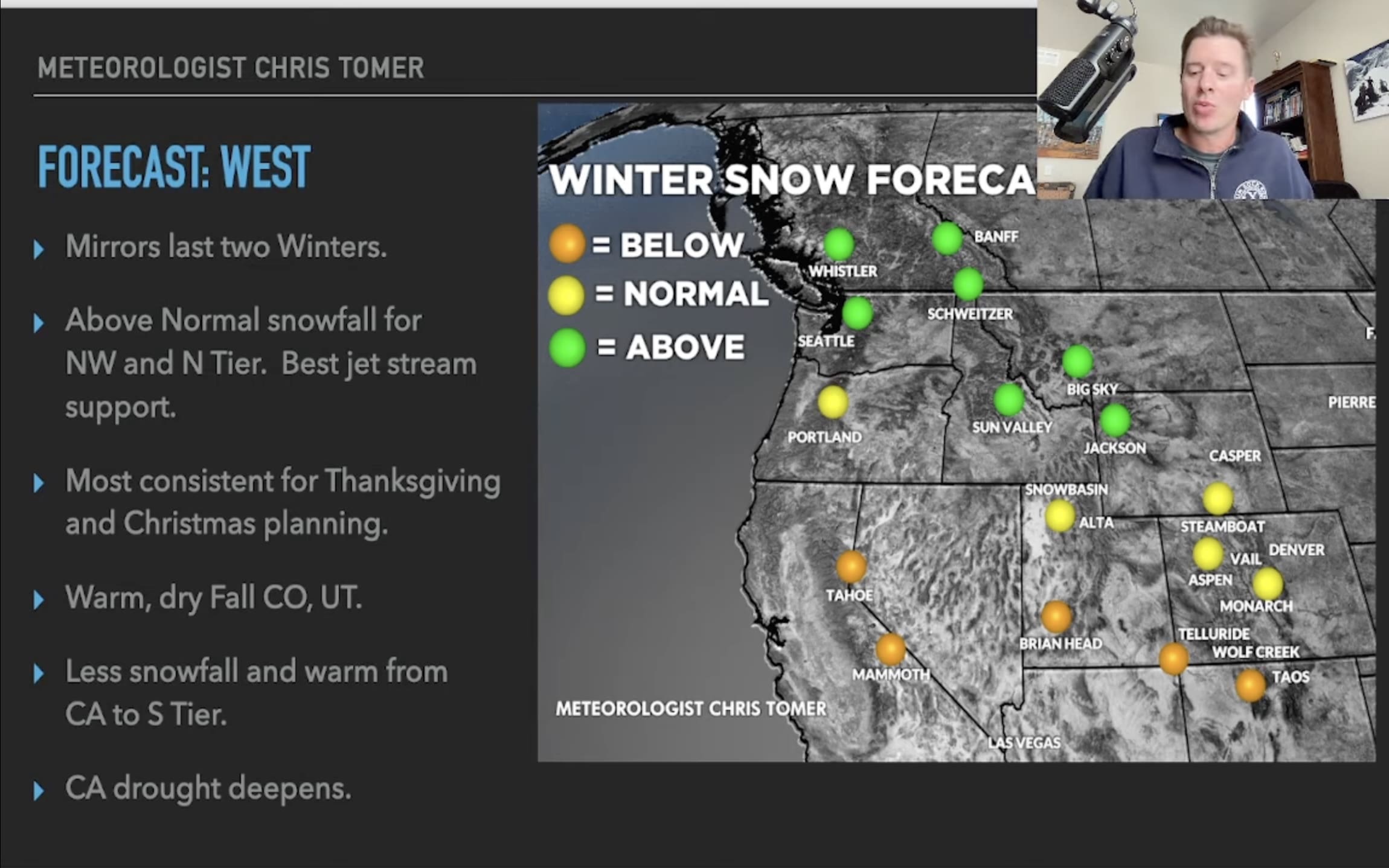 Winter Weather Forecast For 2022 -2023 for Skiers and Snowboarders