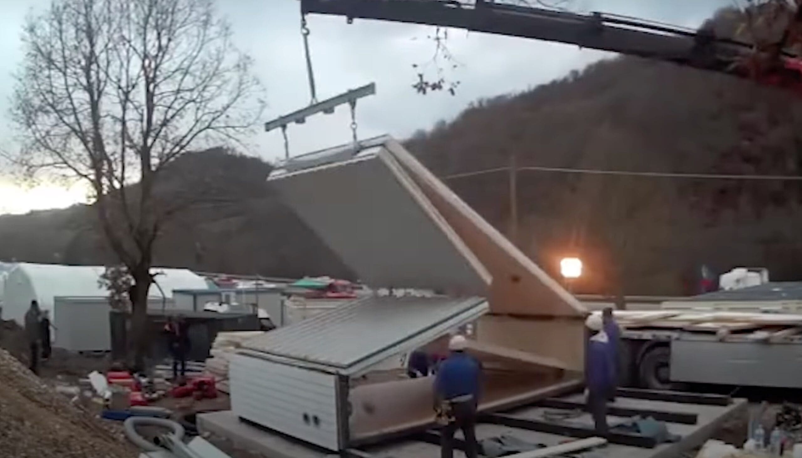 These Flat Pack Collapsible A-Frame Houses Assemble In Just 6 Hours