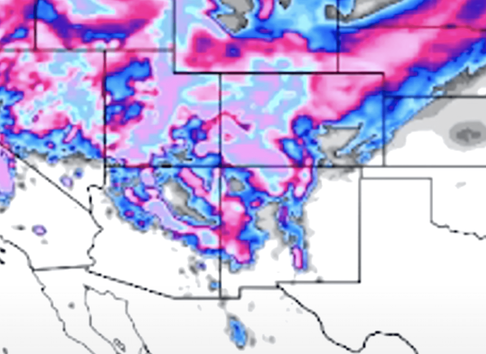 Major Snowfall Predicted For Parts Of The Four Corners States