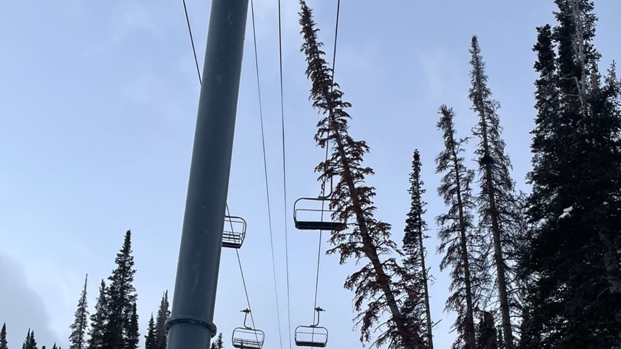 Tree Collapses Onto Chairlift At Solitude
