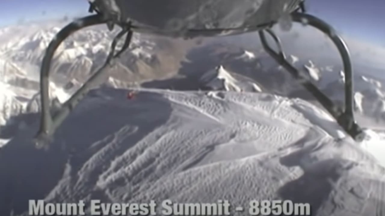 The Only Time A Helicopter Landed On The Summit Of Mt. Everest