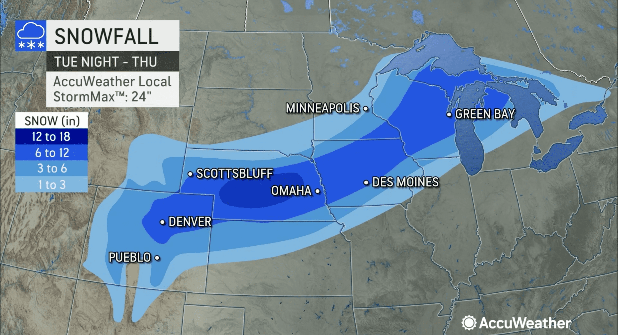 Snow Clobbering Headed Towards The Midwest, Parts Of New England