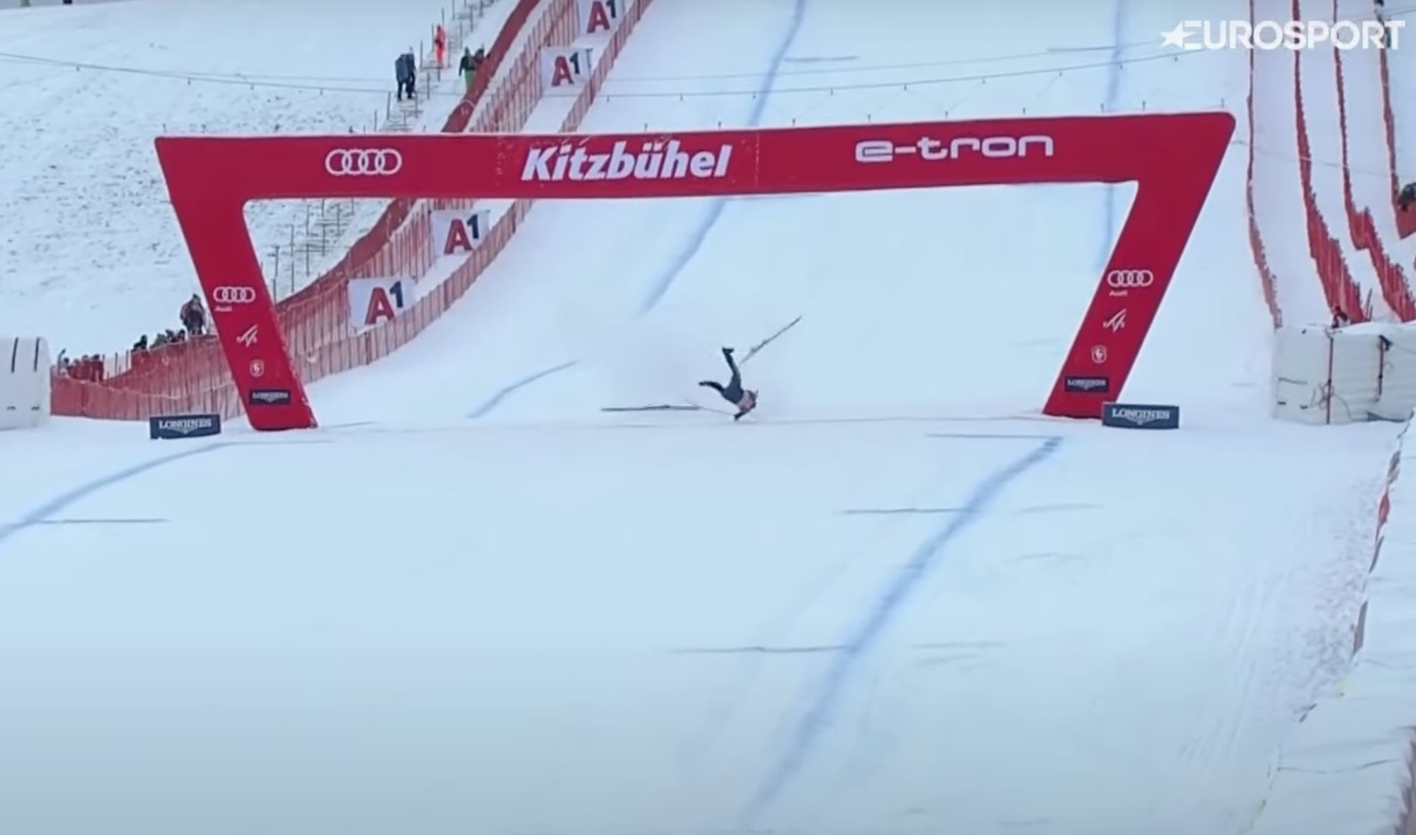 VIDEO: Norwegian Racer Crashes Feet From Finish Line @ The Streif ...