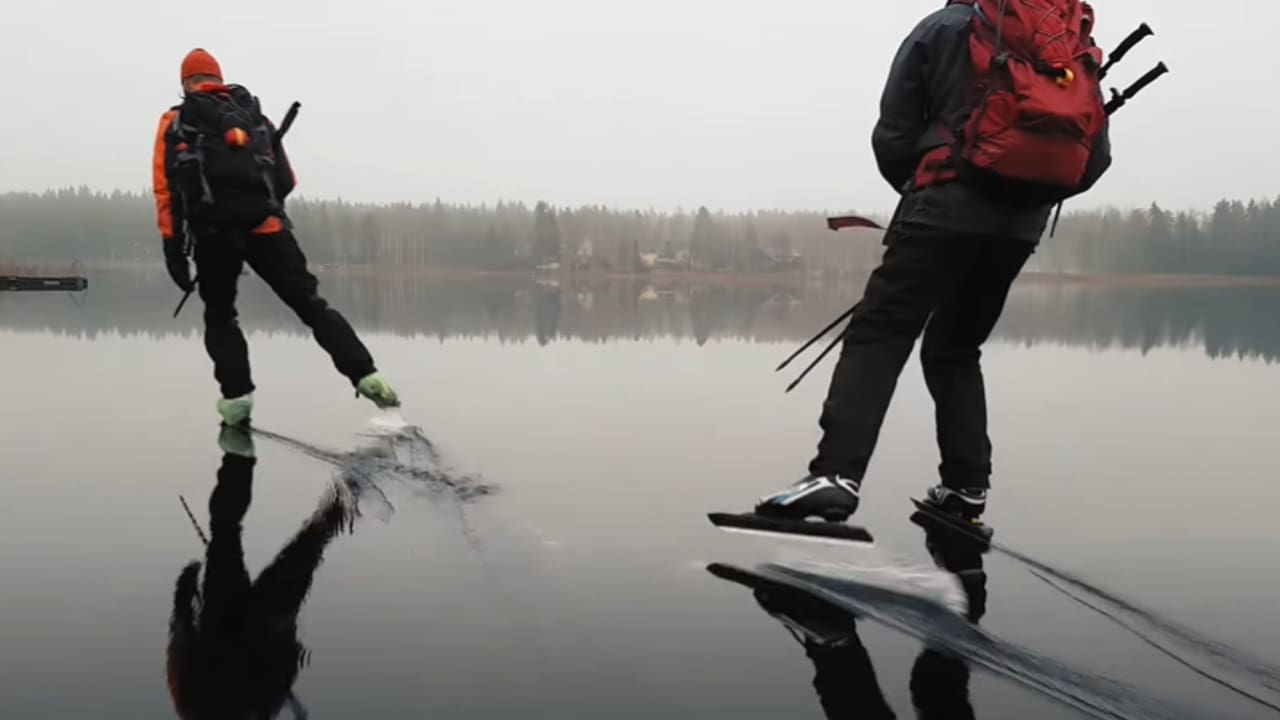 WATCH: Skating On Beautiful Wet Ice