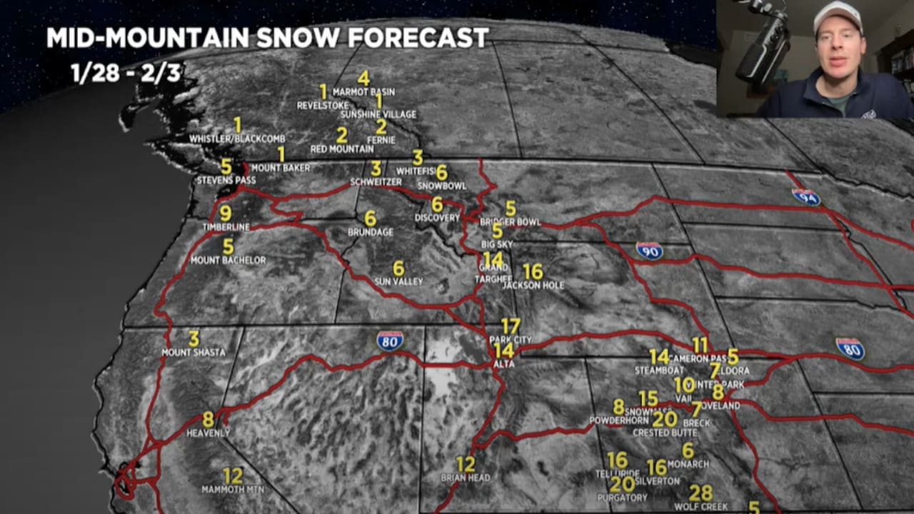 Snow Returning Across The West! (Ski Forecast)
