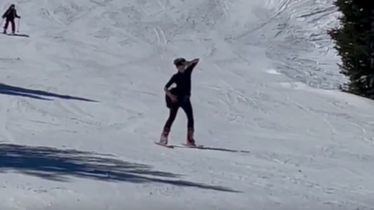 This Ski Dancing Lady Is Beyond Rad (Watch)