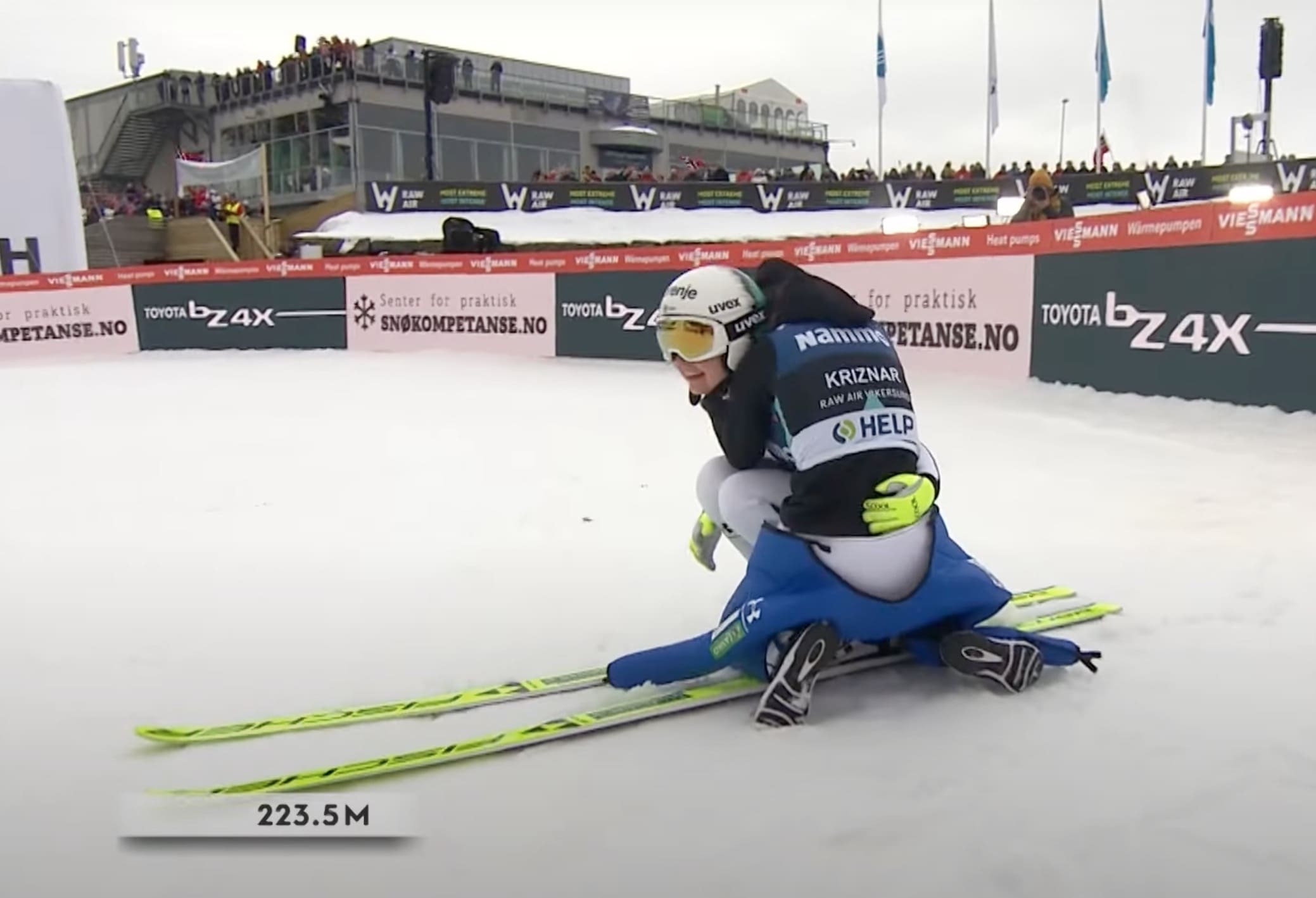 Slovenia’s Ema Klinec Breaks Ski Jumping World Record Distance (226 Meters)