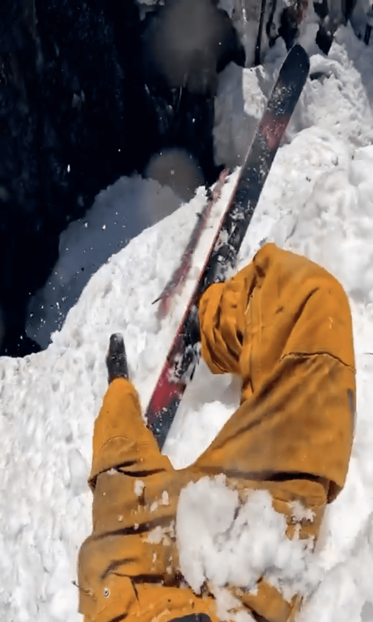 WATCH: Skier Comes Dangerously Close To Death In Failed River Jump